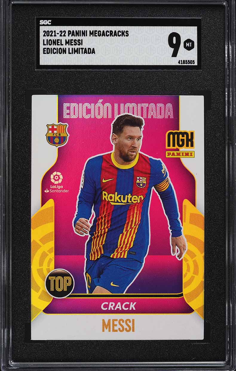 2021 Panini Megacracks Edicion Limitada Lionel Messi SGC 9 MINT on ...