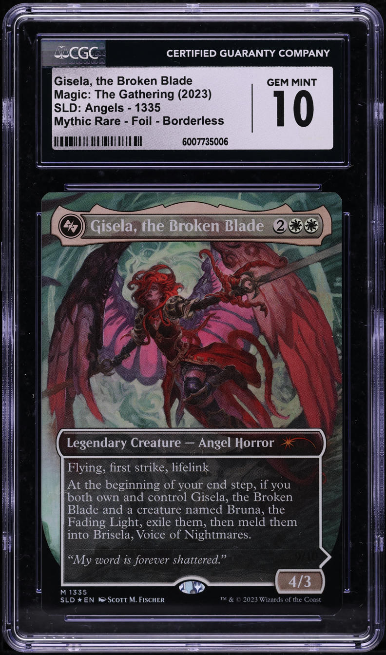 2023 MTG SLD: Angels Foil Borderless Gisela, The Broken Blade #1335 CGC ...