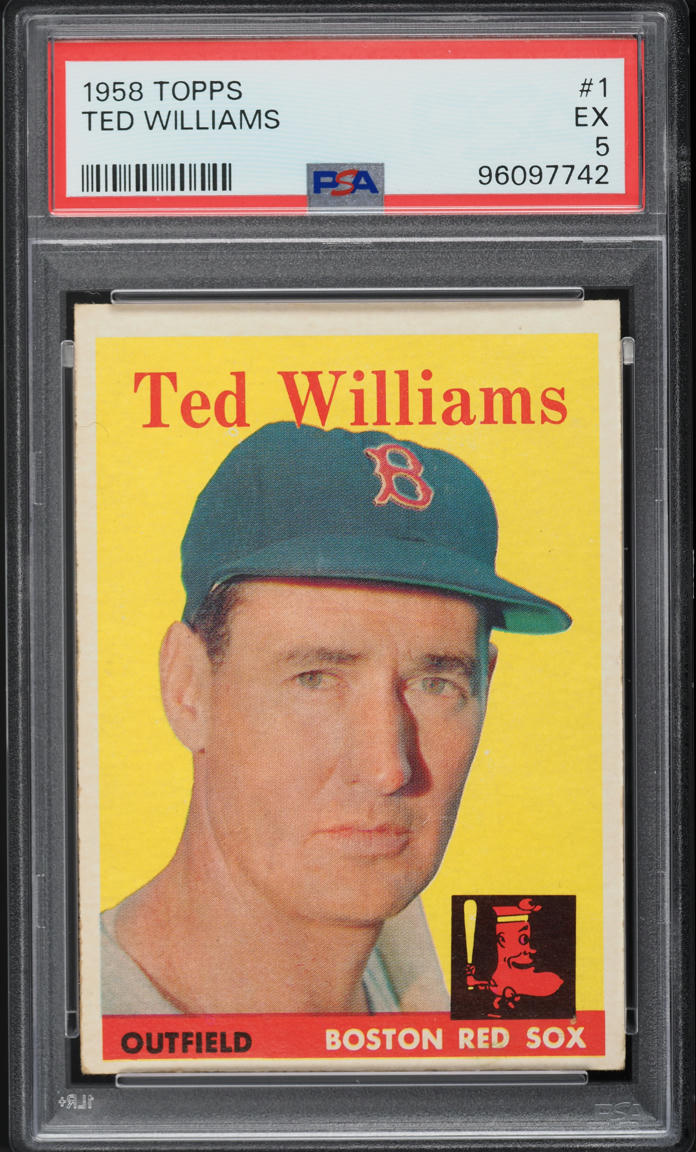 1958 Topps Ted Williams #1 PSA 5 EX on Fanatics Collect