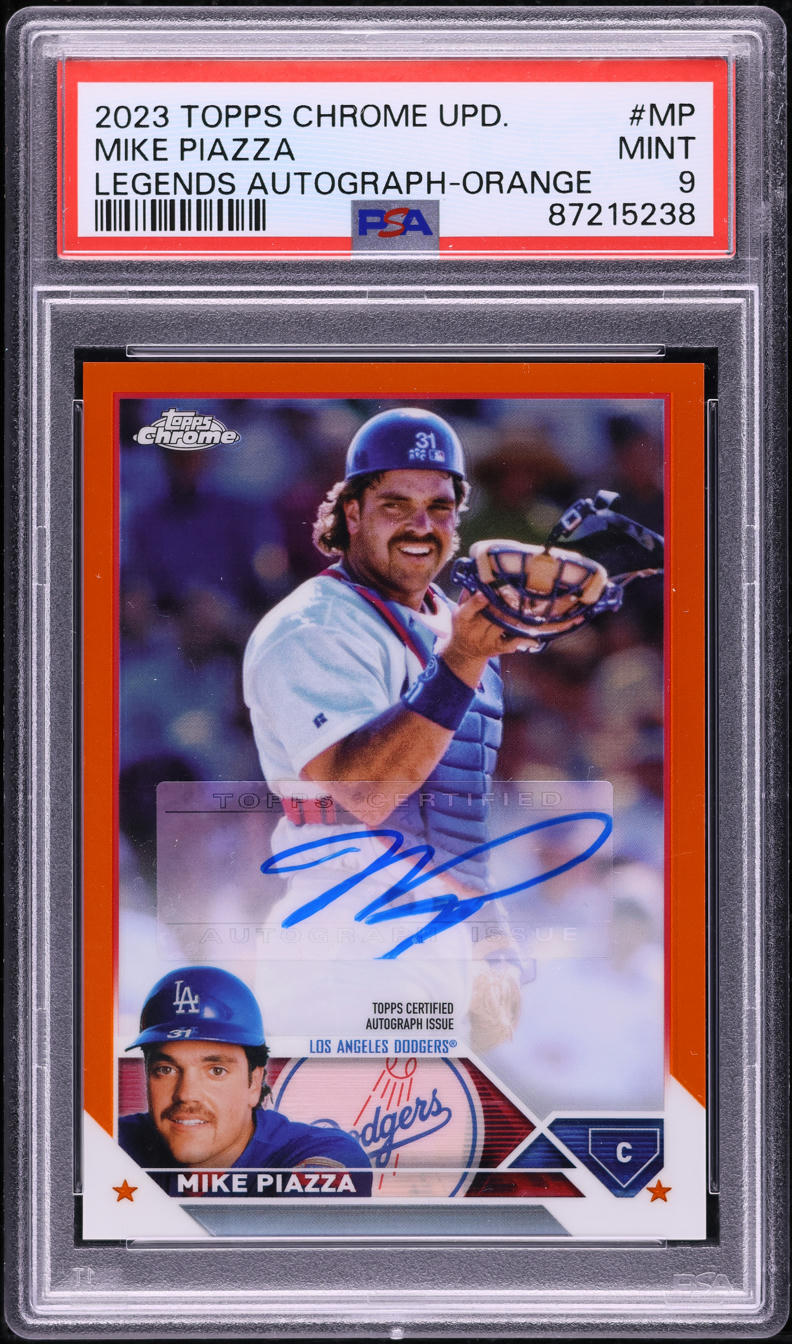 2023 Topps Chrome Update Legends Orange Mike Piazza AUTO /25 #CLA-MP ...