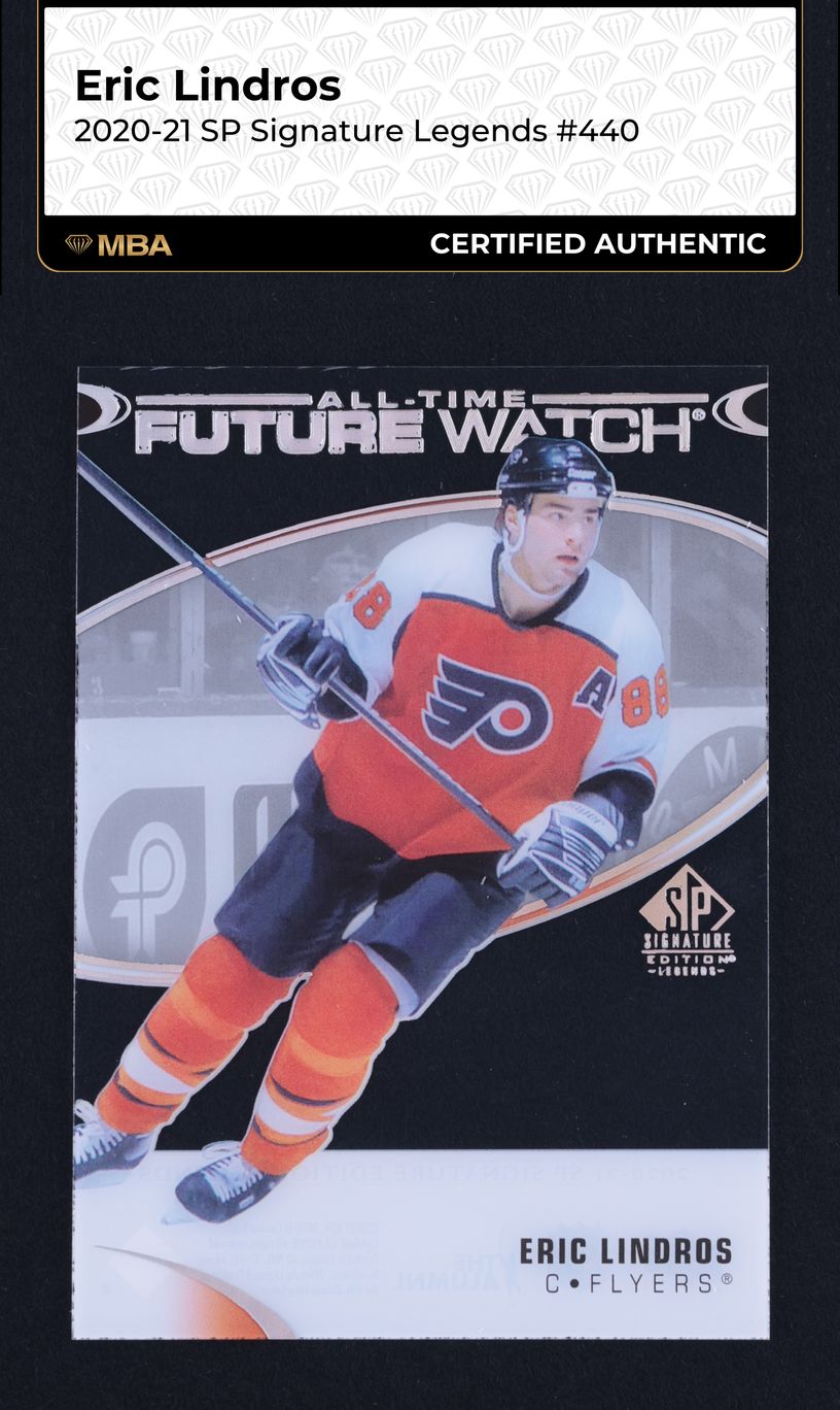 2020 SP Signature Legends Acetate Eric Lindros #440 MBA AUTH on ...