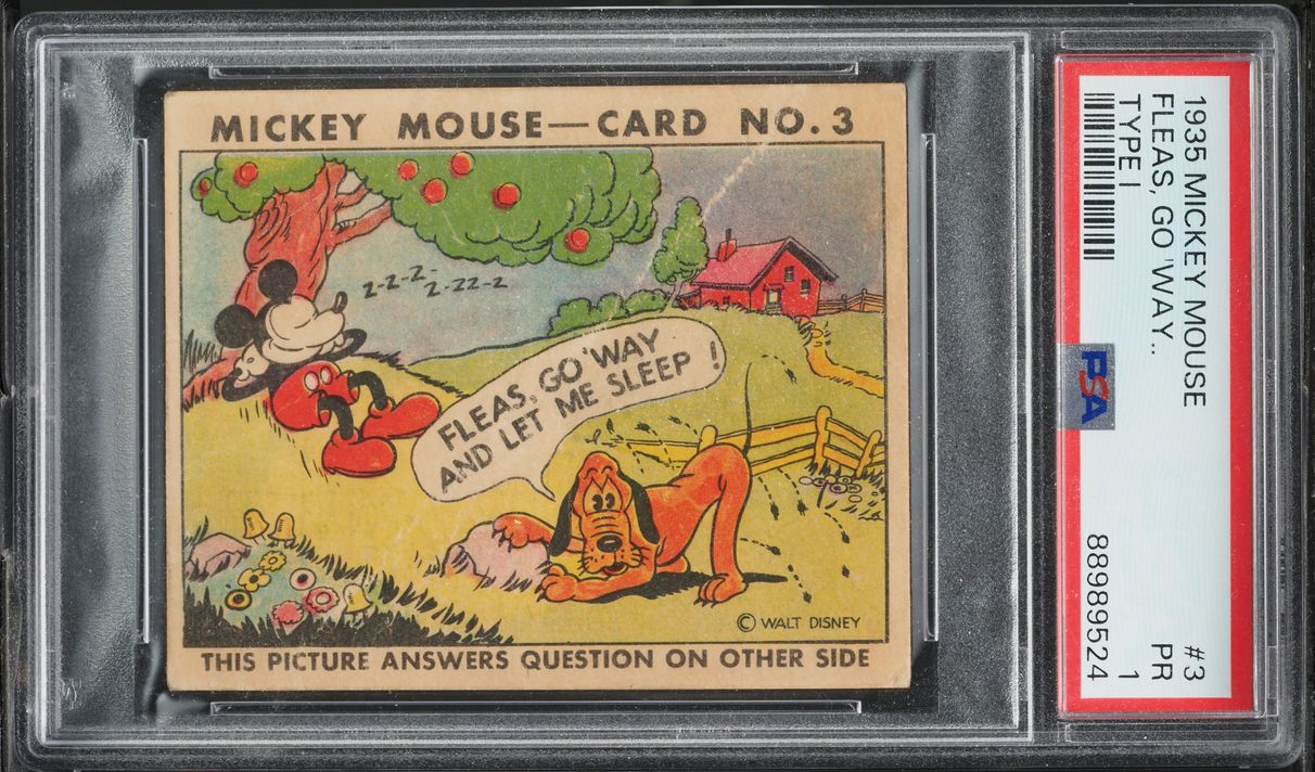 1935 Mickey Mouse Type I Fleas, Go 'Way.. #3 PSA 1 PR on Fanatics Collect