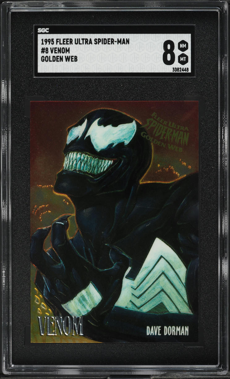 1995 Ultra Spider-Man Golden Web Venom #8 SGC 8 NM-MT on Fanatics Collect