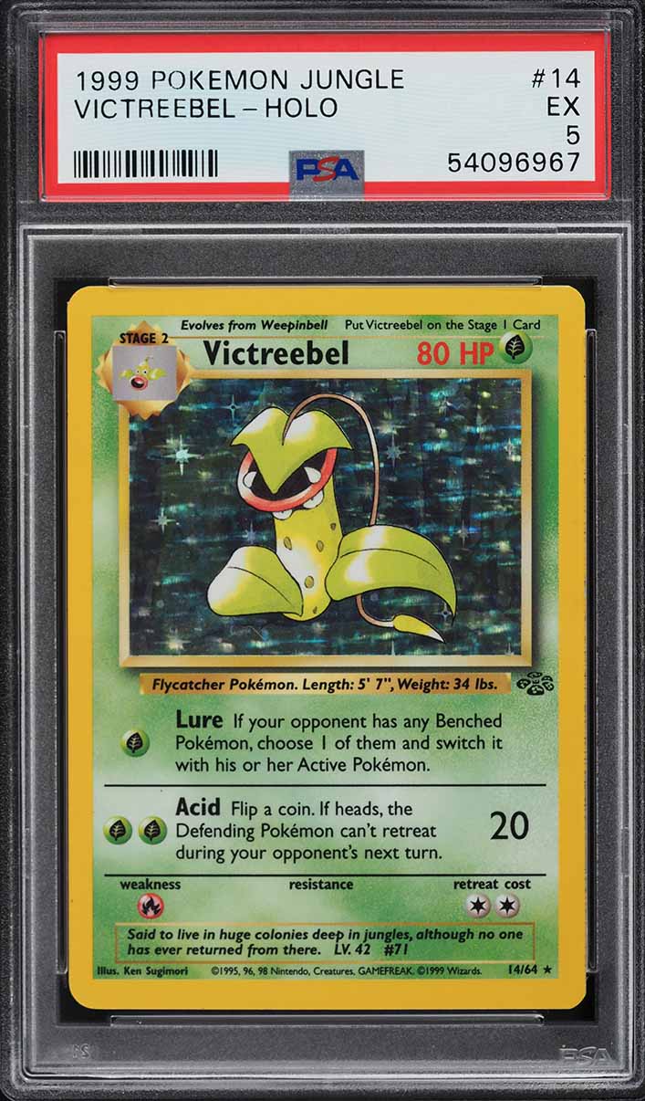 1999 Pokemon Jungle Holo Victreebel #14 PSA 5 EX on Fanatics Collect