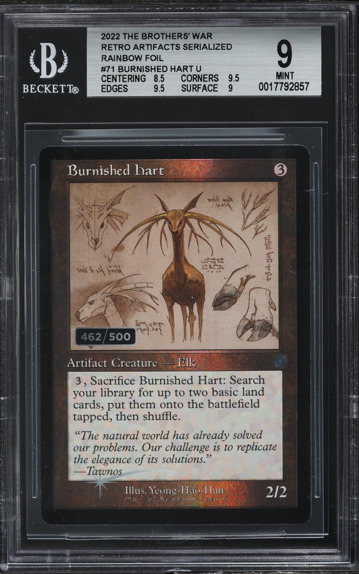 2022 MTG Brothers' War Retro Artifacts Rainbow Foil Burnished Hart /500 ...