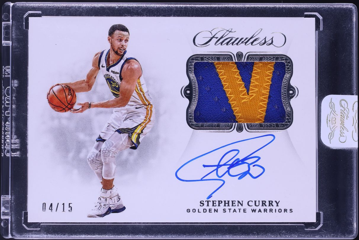 2018 Panini Flawless Stephen Curry PATCH AUTO /15 #SP-SCY on Fanatics ...