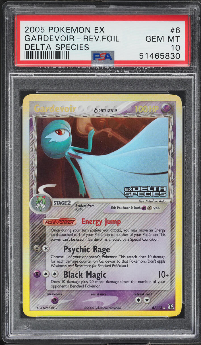 2005 Pokemon EX Delta Species Reverse Holo Gardevoir #6 PSA 10 GEM MINT ...