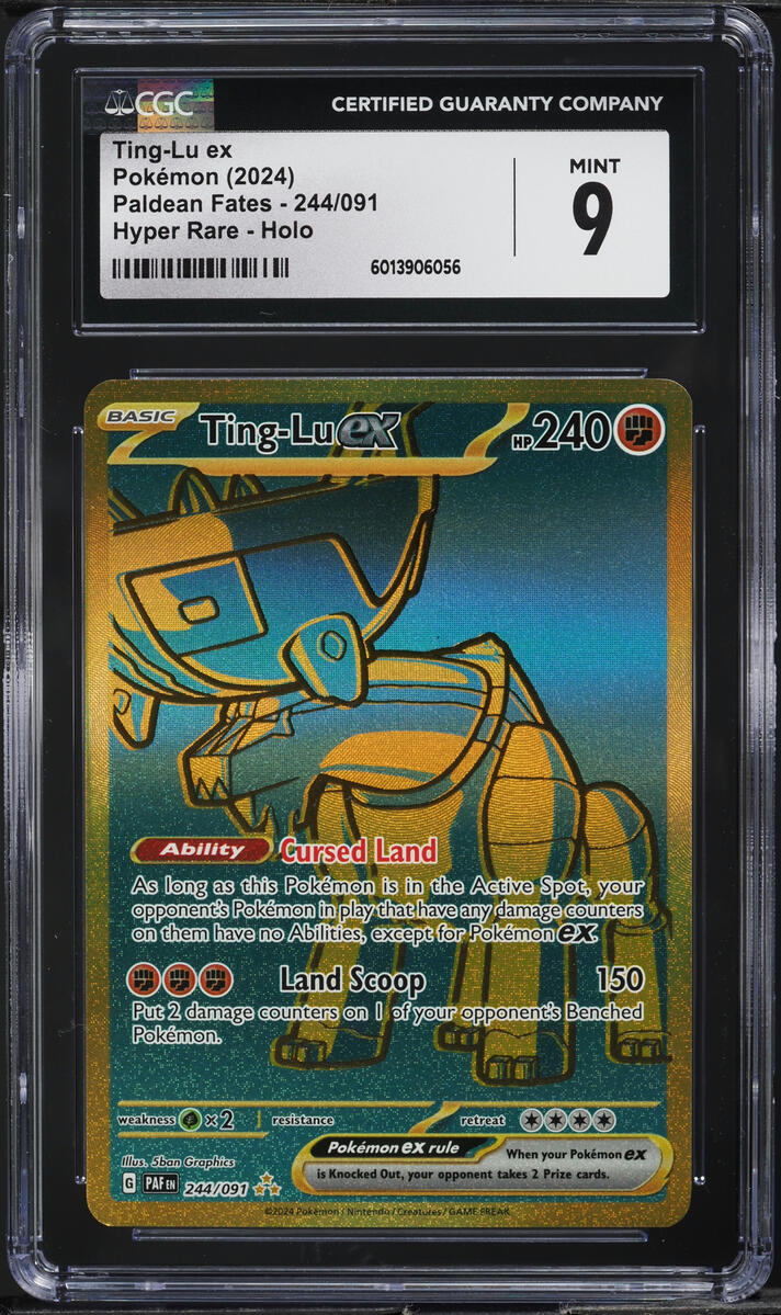2024 Pokemon SV Paldean Fates Hyper Rare Ting-Lu ex #244 CGC 9 MINT on ...