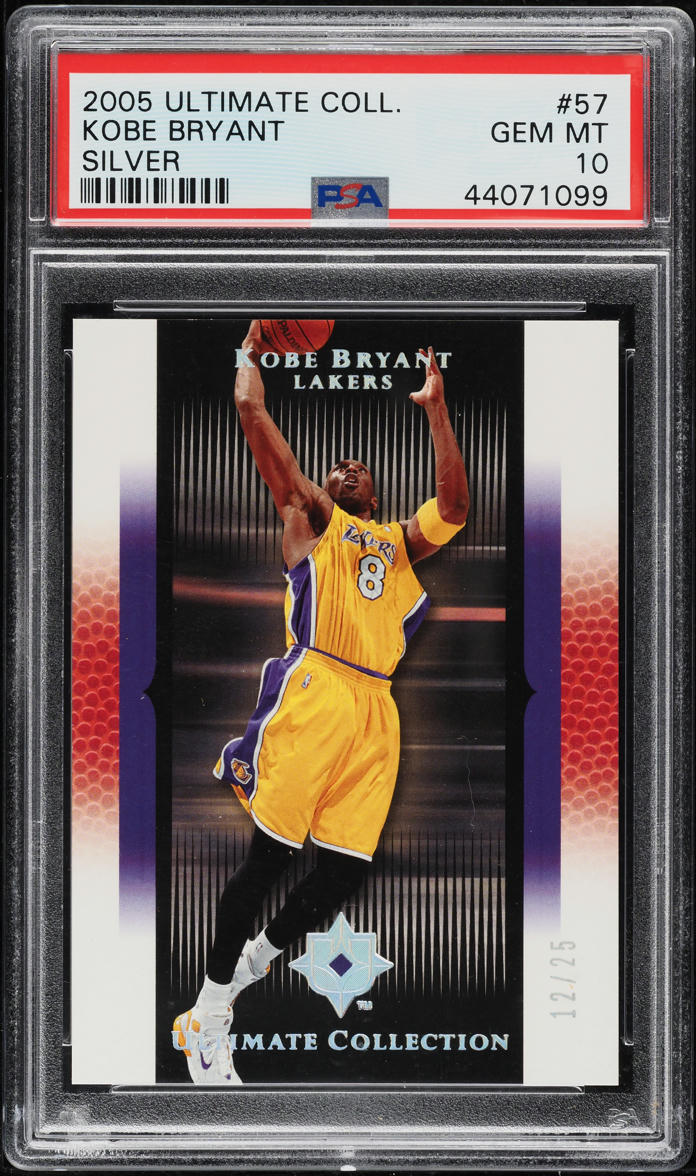 2005 Ultimate Collection Silver Kobe Bryant /25 #57 PSA 10 GEM MINT on ...