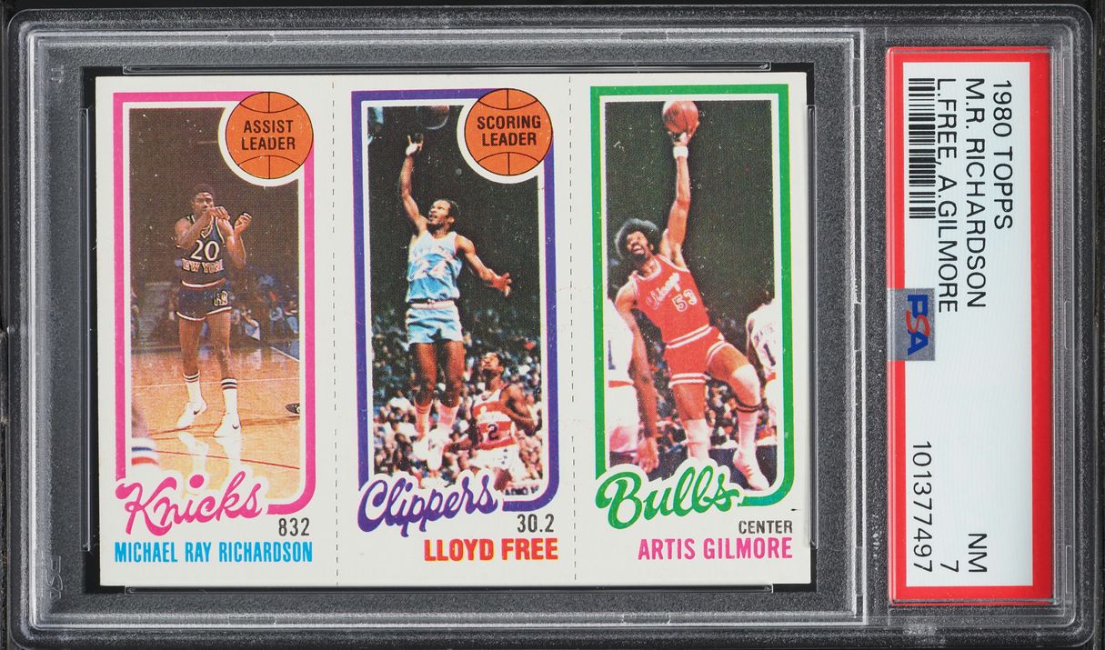 1980 Topps Basketball Michael Ray Richardson Lloyd Free Artis Gilmore ...