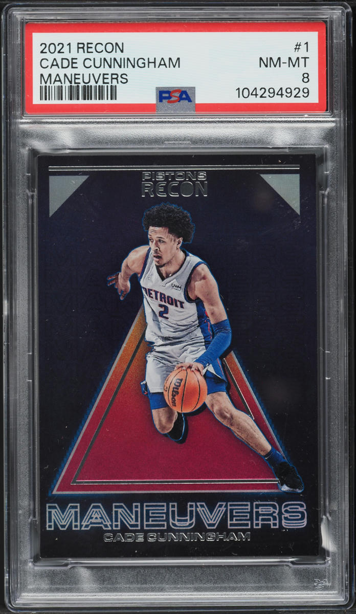 2021 Panini Recon Maneuvers Cade Cunningham ROOKIE #1 PSA 8 NM-MT on ...