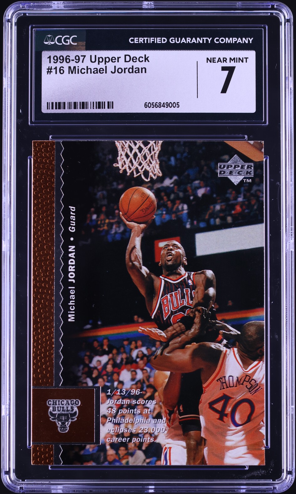 1996 Upper Deck Basketball Michael Jordan #16 CGC 7 NRMT on Fanatics ...