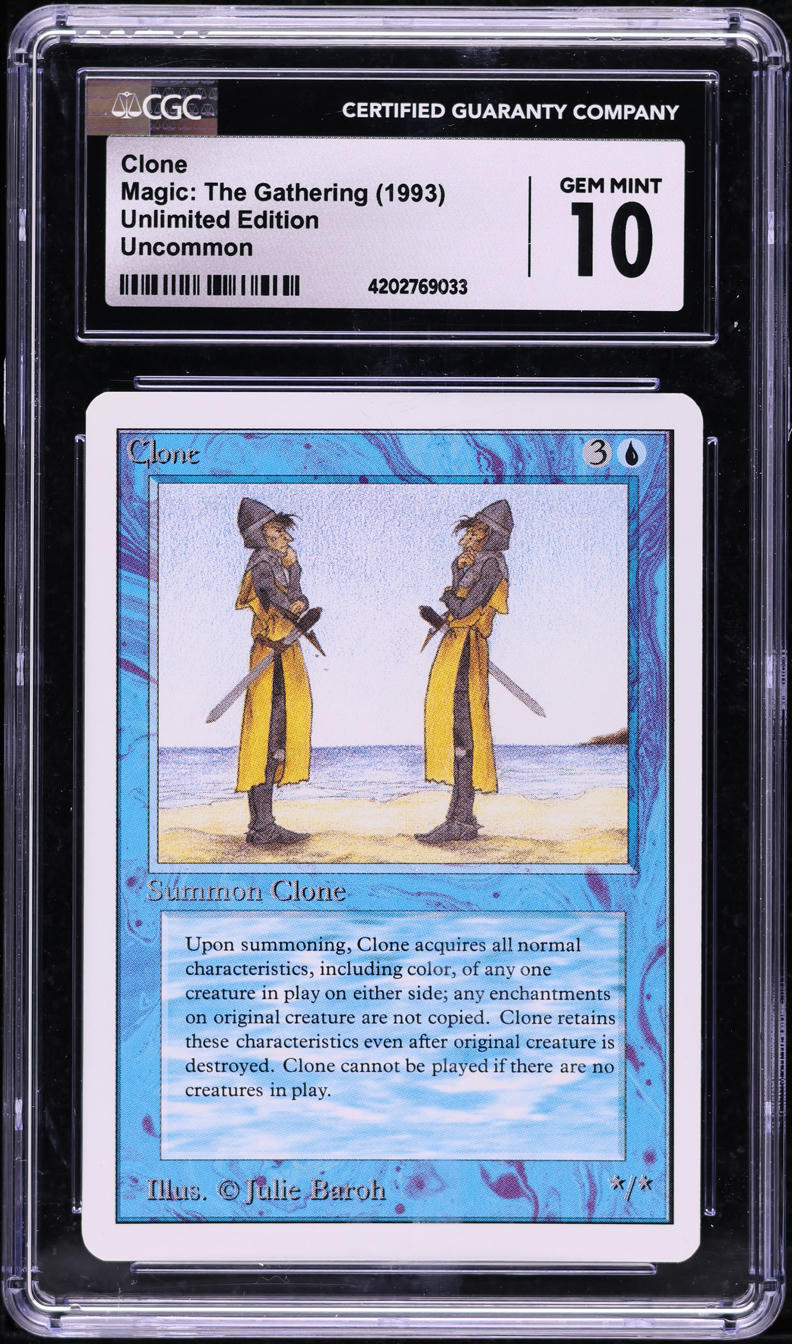 1993 Magic The Gathering MTG Unlimited Clone CGC 10 GEM MINT on ...