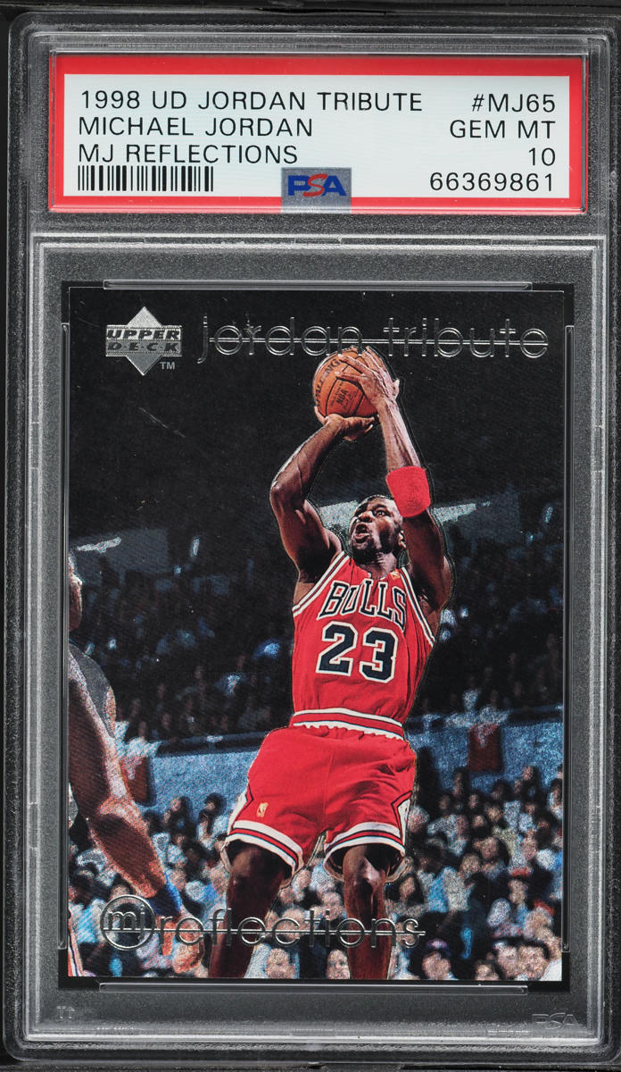 1998 Upper Deck Jordan Tribute Reflections Michael Jordan #MJ65 PSA 10 ...