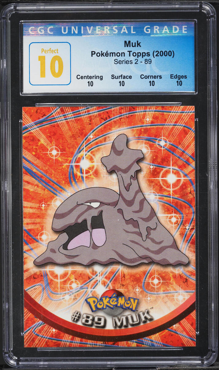2000 Topps Pokemon Series 2 Muk #89 CGC 10 PERFECT on Fanatics Collect