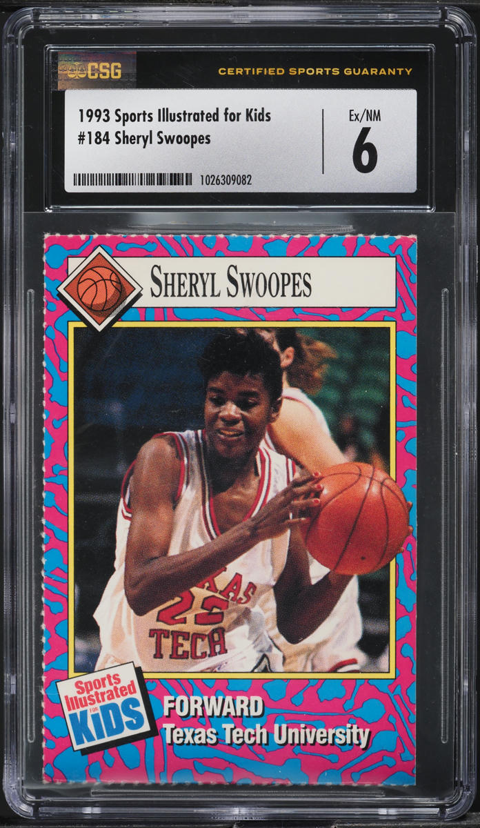 1993 Sports Illustrated For Kids Sheryl Swoopes ROOKIE #184 CSG 6 EXMT ...