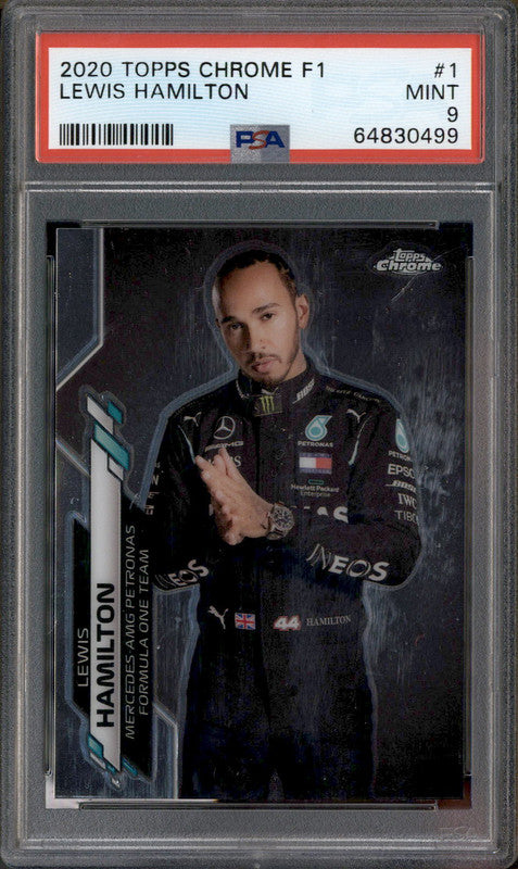 2020 Topps Chrome F1 #1 Lewis Hamilton PSA 9 on Fanatics Collect
