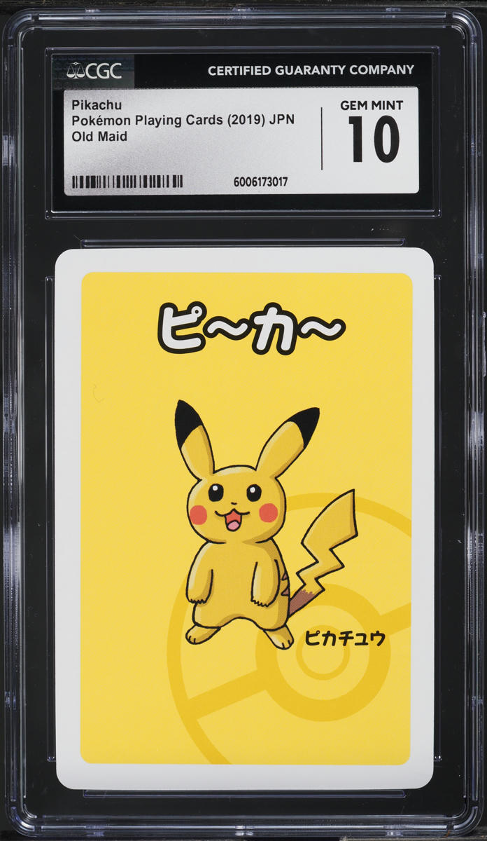 2019 Pokemon Japanese Old Maid Pikachu CGC 10 GEM MINT on Fanatics Collect