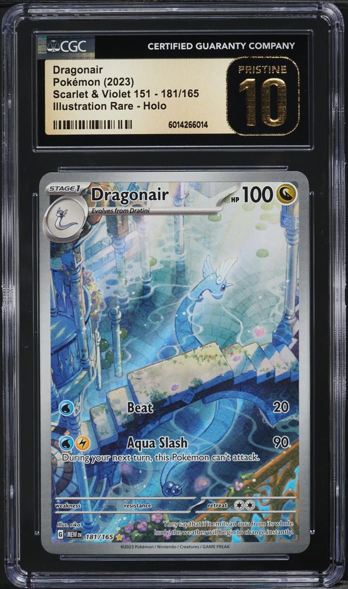 2023 Pokemon SV 151 Illustration Rare Dragonair #181 CGC 10 PRISTINE on ...