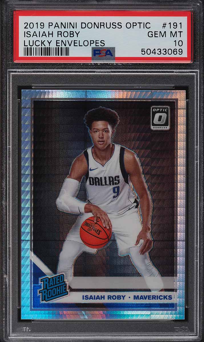 2019 Donruss Optic Lucky Envelopes Isaiah Roby ROOKIE RC /8 #191 PSA 10 ...