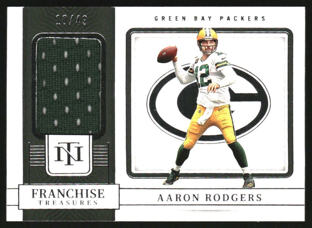 2022 Panini National Treasures Franchise Treasures Aaron Rodgers /49 on ...