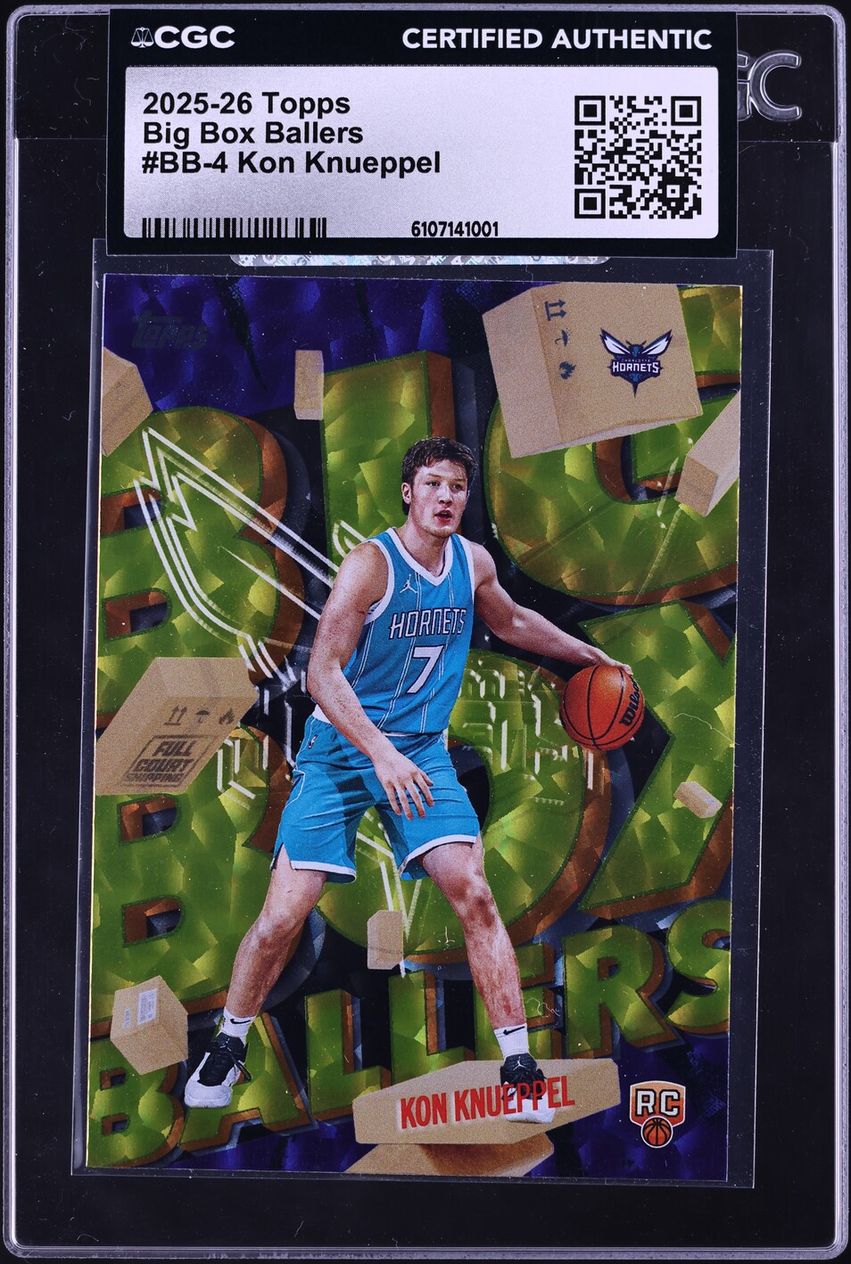 2025 Topps Big Box Ballers Kon Knueppel ROOKIE #BB-4 CGC AUTH on ...