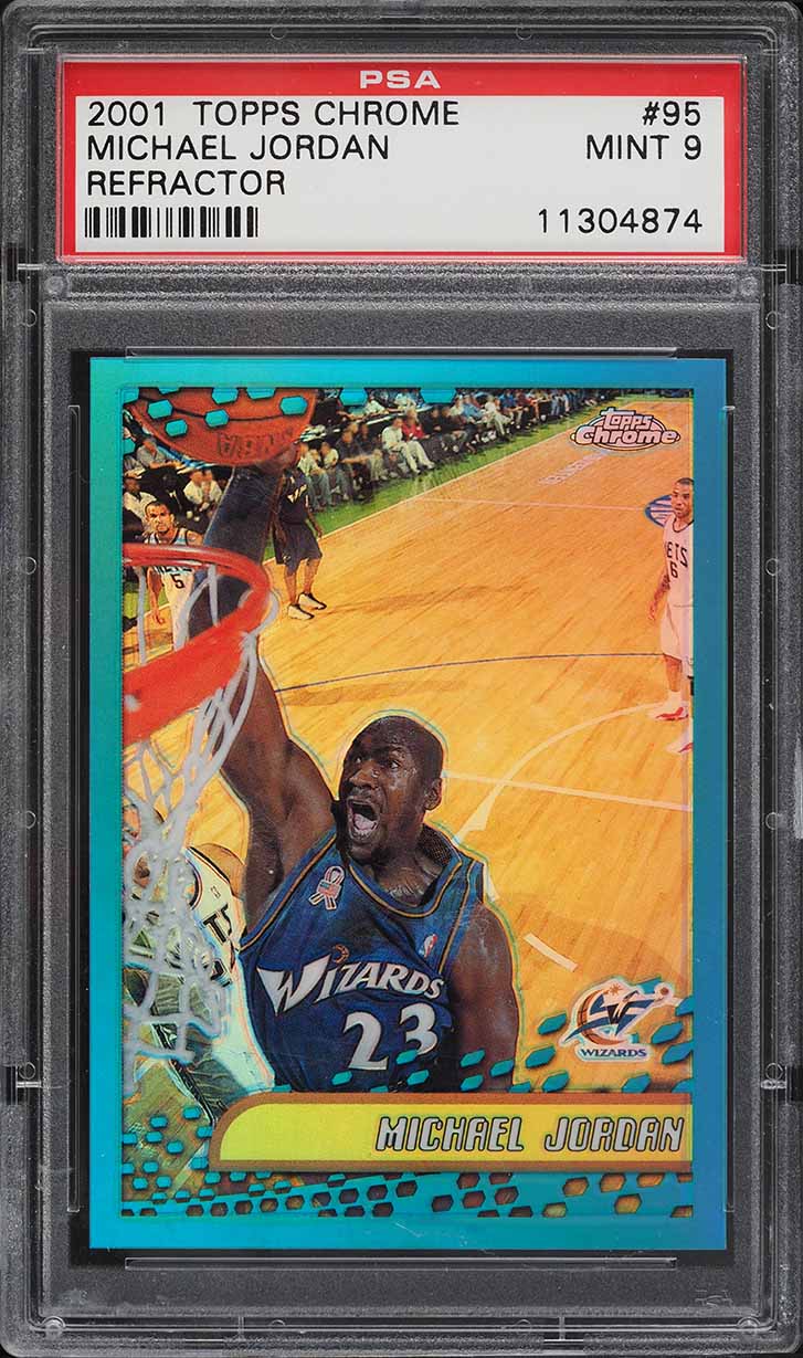 2001 Topps Chrome Refractor Michael Jordan #95 PSA 9 MINT on Fanatics ...