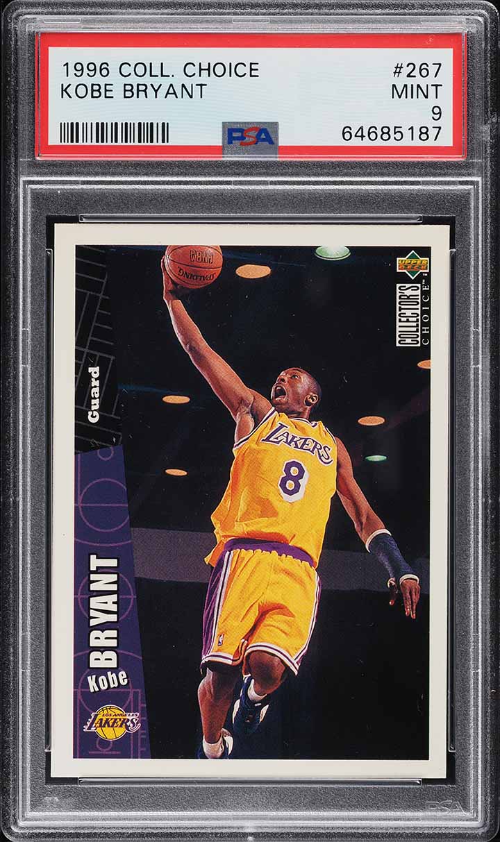 1996 Collector's Choice Kobe Bryant ROOKIE #267 PSA 9 MINT on Fanatics ...