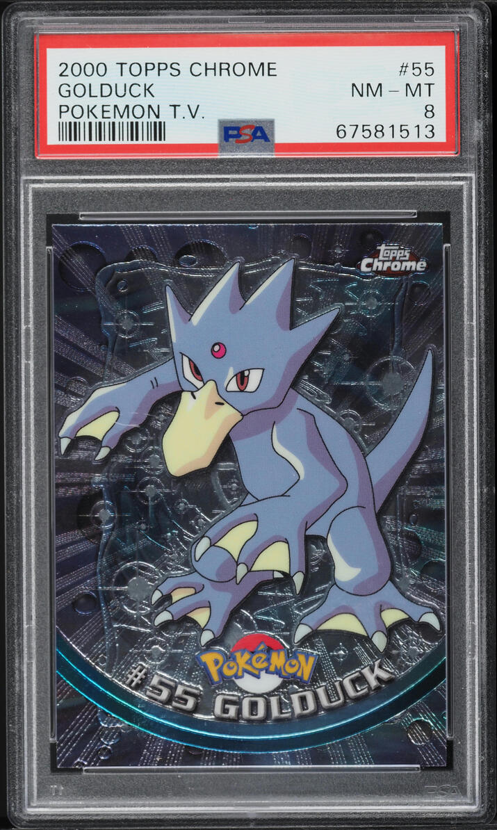 2000 Topps Chrome Pokemon Series 1 Golduck #55 PSA 8 NM-MT on Fanatics Collect