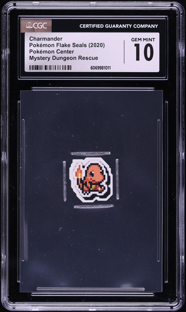 2020 Pokemon Center Flake Seals Mystery Dungeon Rescue Charmander CGC ...