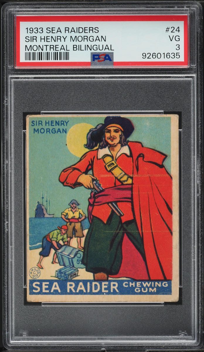 1933 Sea Raiders Sir Henry Morgan MONTREAL BILINGUAL #24 PSA 3 VG on ...
