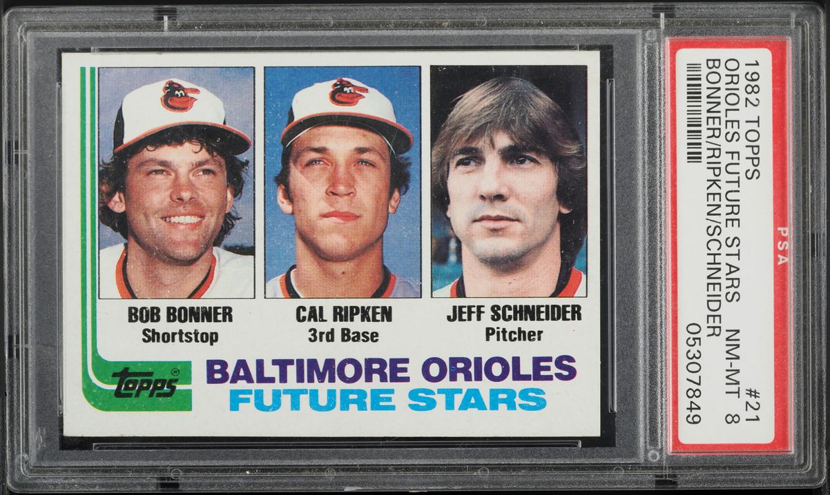 1982 Topps Cal Ripken Jr. ROOKIE #21 PSA 8 NM-MT on Fanatics Collect