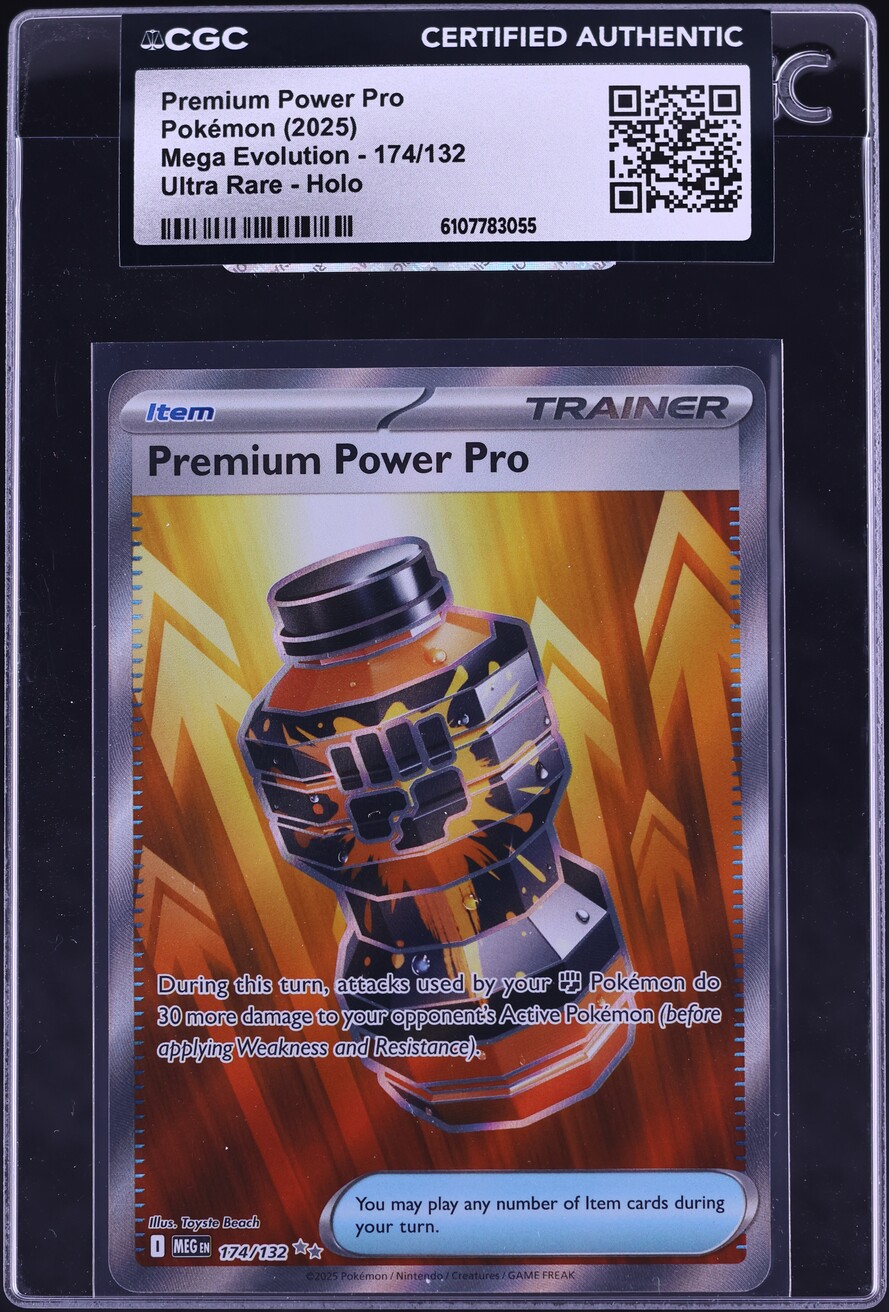 2025 Pokemon Mega Evolution Full Art Premium Power Pro #174 CGC AUTH on ...