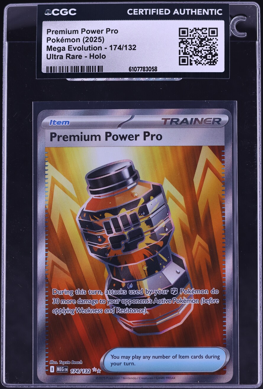 2025 Pokemon Mega Evolution Full Art Premium Power Pro #174 CGC AUTH on ...