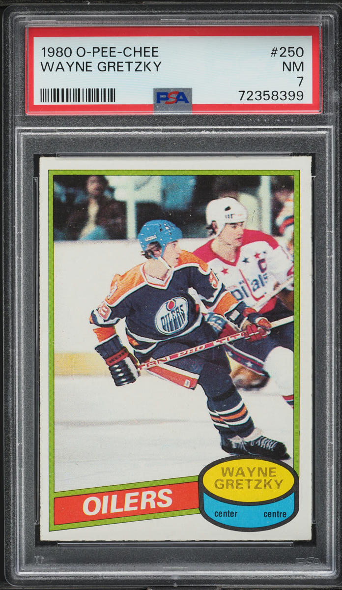 1980 O-Pee-Chee Hockey Wayne Gretzky #250 PSA 7 NRMT on Fanatics Collect