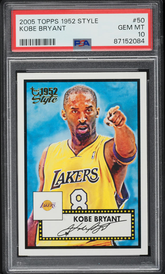 2005 Topps '52 Style Kobe Bryant #50 PSA 10 GEM MINT on Fanatics Collect