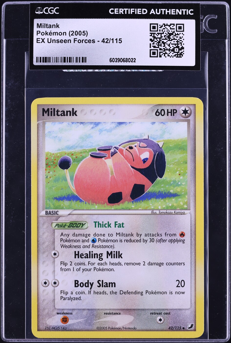 2005 Pokemon EX Unseen Forces Miltank #42 CGC AUTH on Fanatics Collect