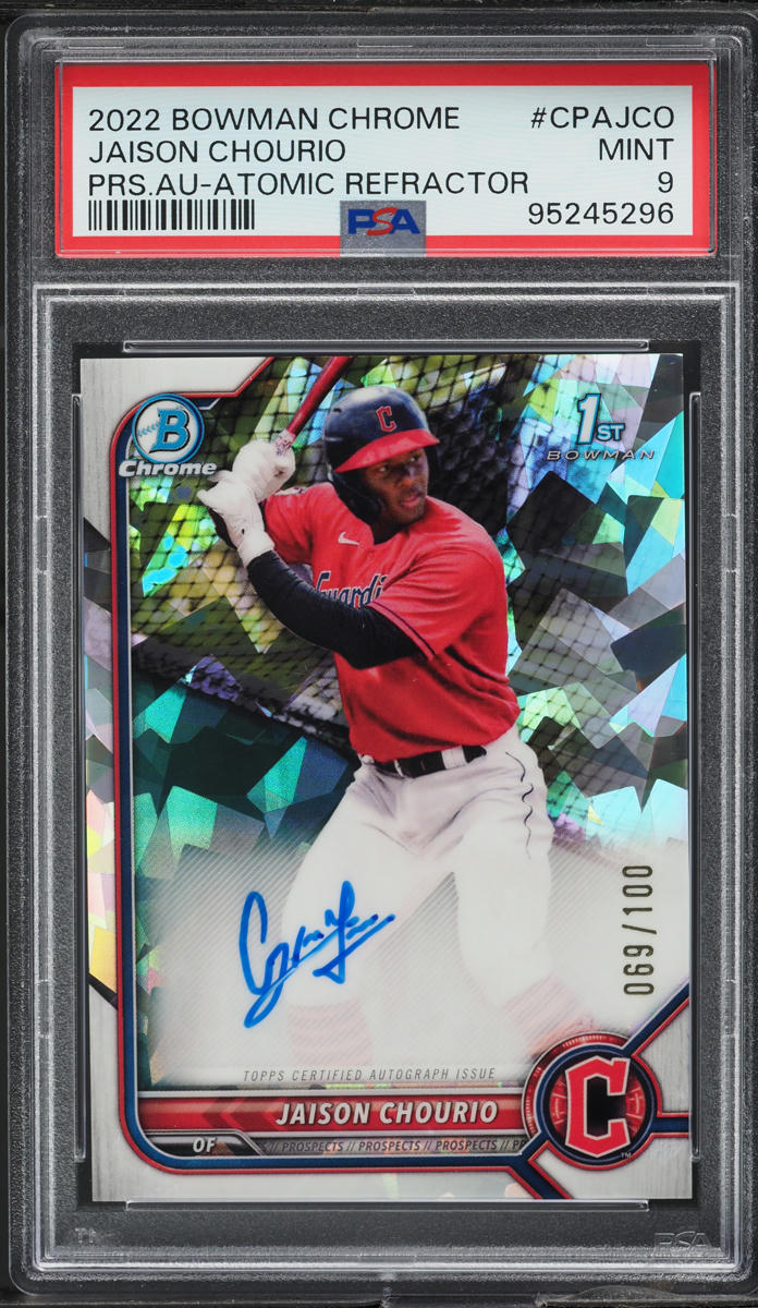 2022 Bowman Chrome Atomic Refractor Jaison Chourio RC AUTO /100 #CPAJCO ...