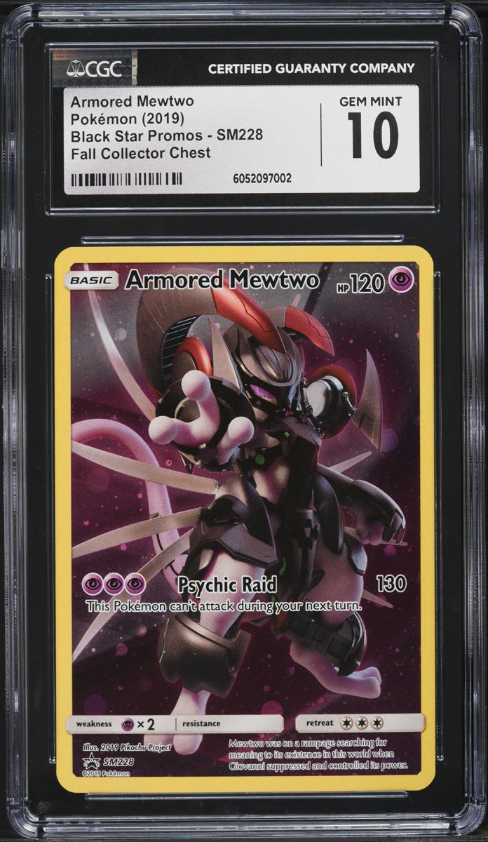 2019 Pokemon SM Black Star Promo Fall Collector Chest Armored Mewtwo ...