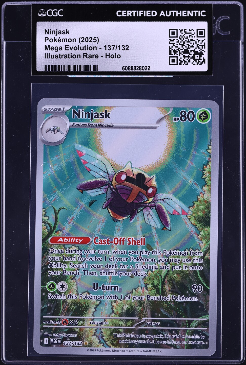 2025 Pokemon Mega Evolution IR Ninjask #137 CGC AUTH on Fanatics Collect