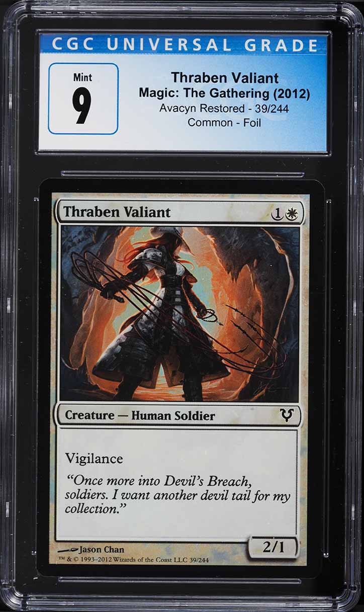 2012 Magic The Gathering MTG Avacyn Restored Foil Thraben Valiant #39 ...