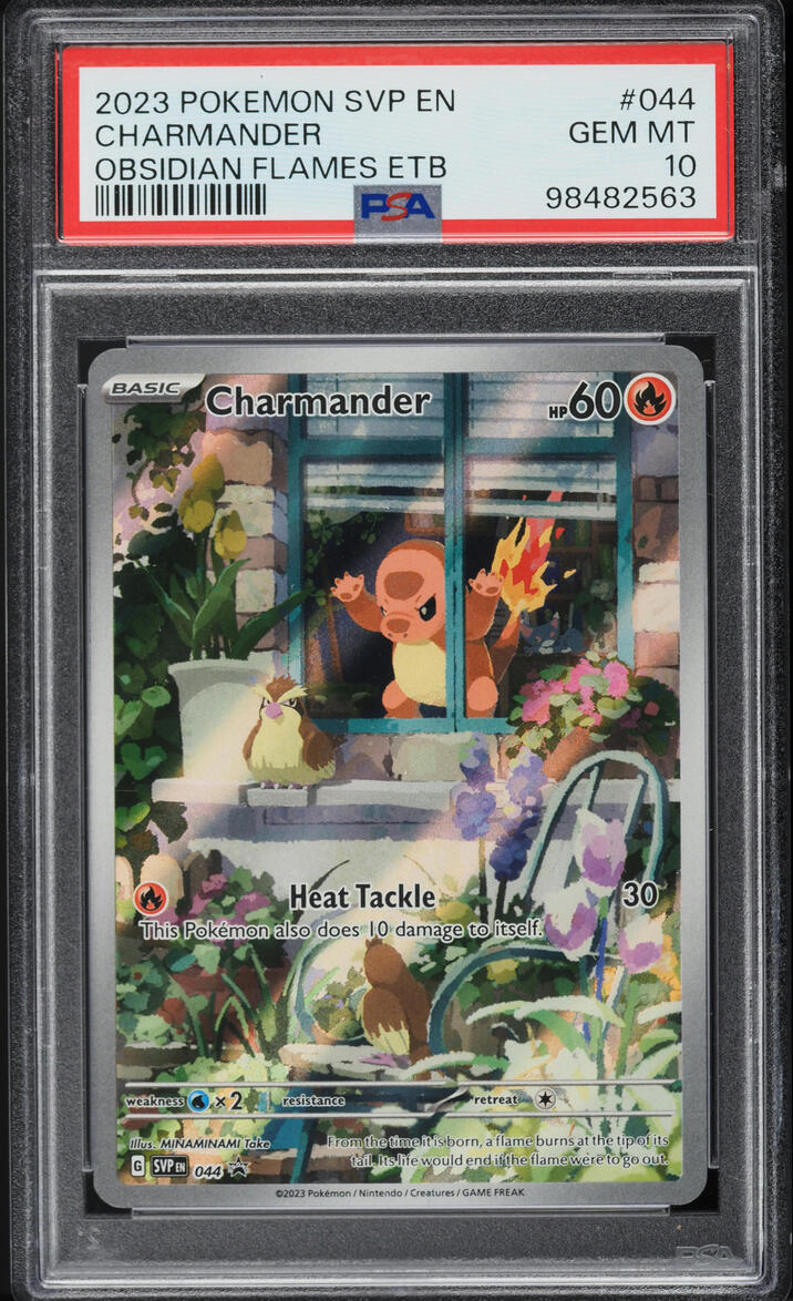 2023 Pokemon SV Promo Obsidian Flames ETB Charmander #44 PSA 10 GEM ...