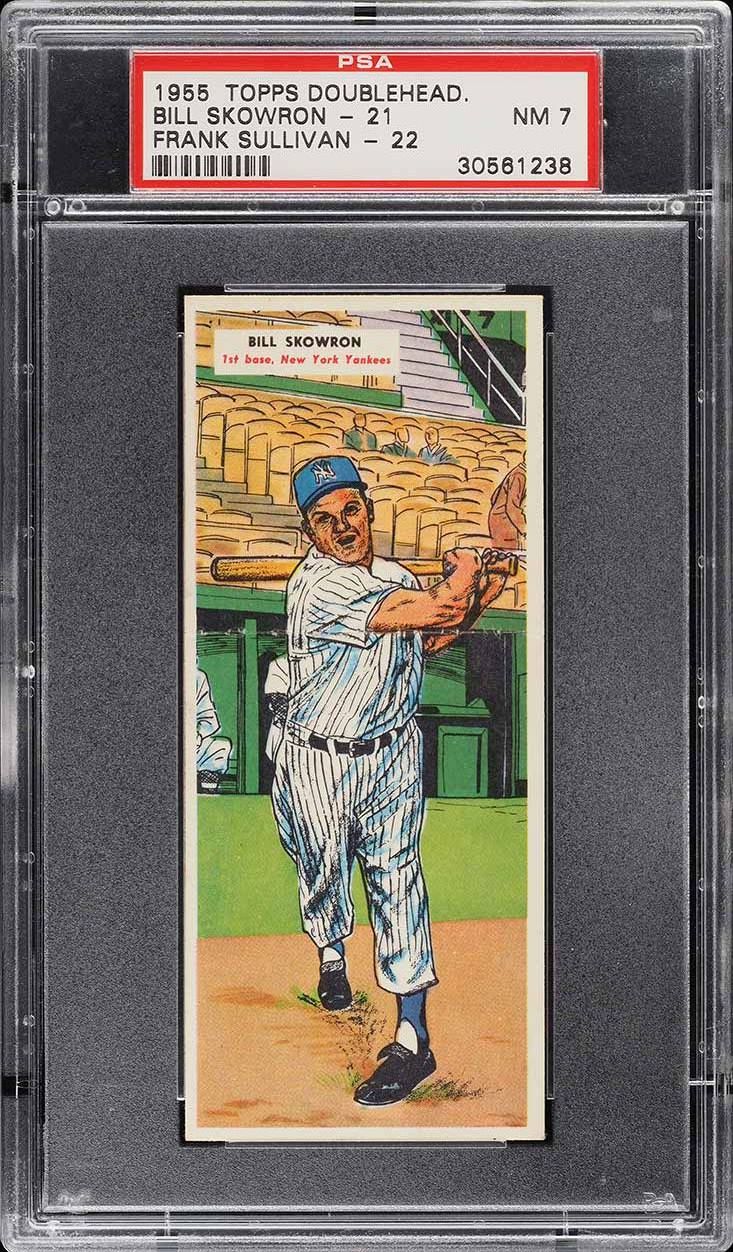 1955 Topps Double Headers Bill Skowron & Frank Sullivan #21/22 PSA 7 ...
