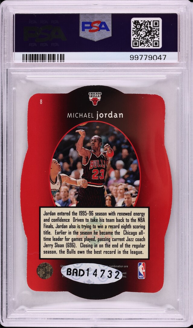 1996 SPx Die-Cut Michael Jordan AUTO DNA 8 #8 PSA 6 EXMT on Fanatics ...
