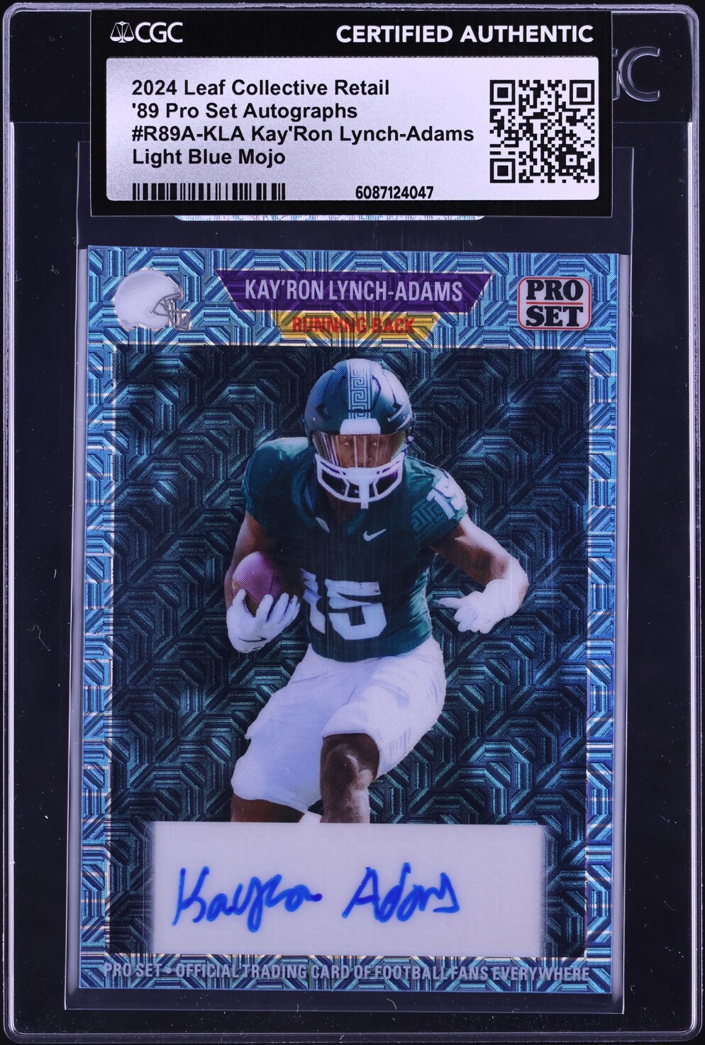 2024 Leaf Collective '89 Pro Set Light Blue Mojo Kay'Ron Lynch-Adams ...