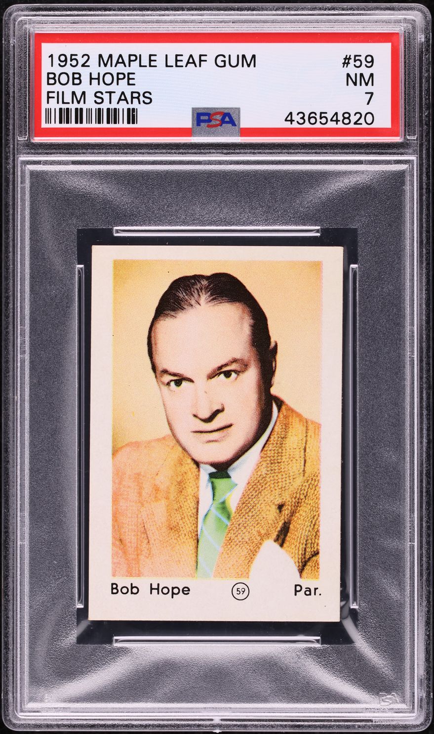 1952 Maple Leaf Gum Bob Hope FILM STARS #59 PSA 7 NRMT on Fanatics Collect