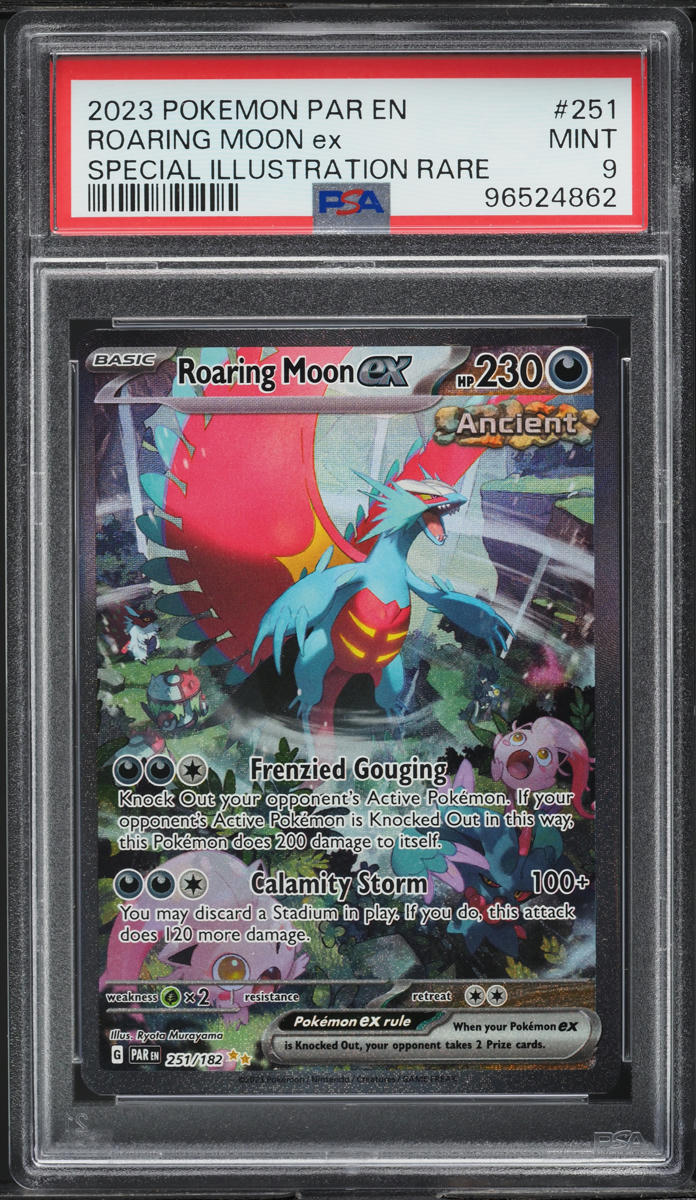 2023 Pokemon Scarlet & Violet Paradox Rift Roaring Moon ex #251 PSA 9 MINT on Fanatics Collect