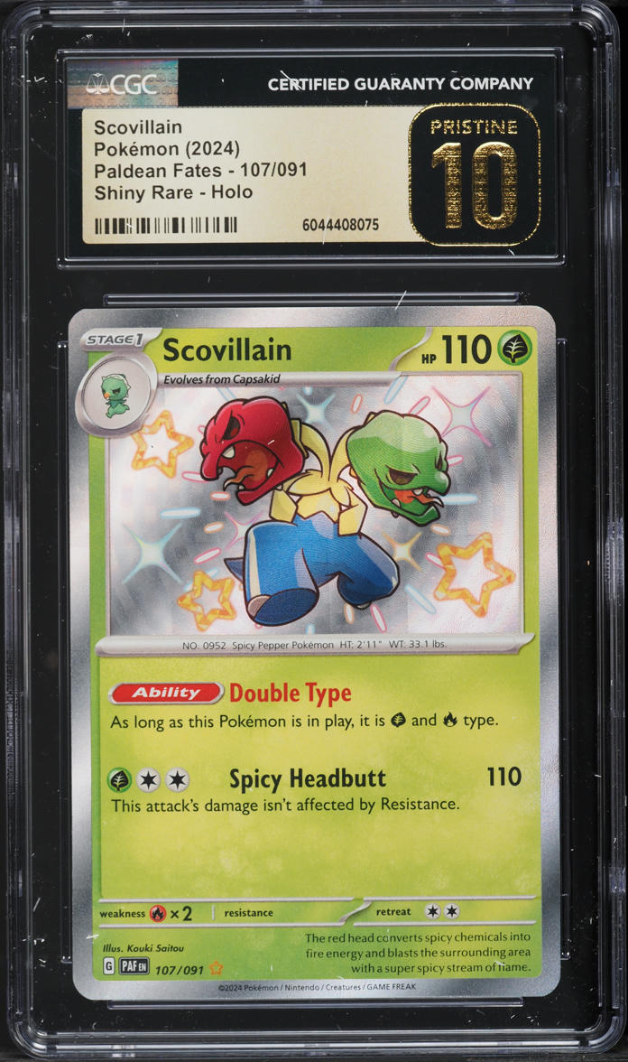 2024 Pokemon SV Paldean Fates Shiny Scovillain #107 CGC 10 PRISTINE on ...