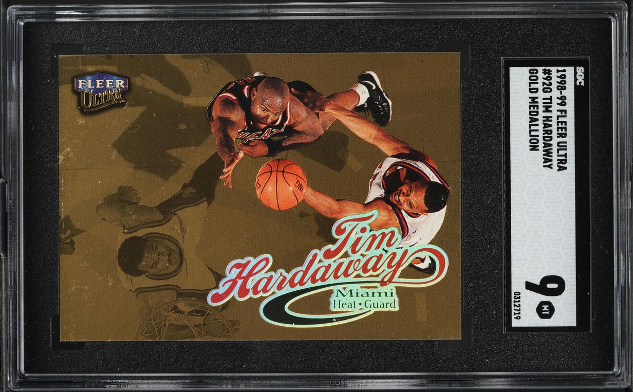 1998 Ultra Gold Medallion Tim Hardaway #92G SGC 9 MINT on Fanatics Collect