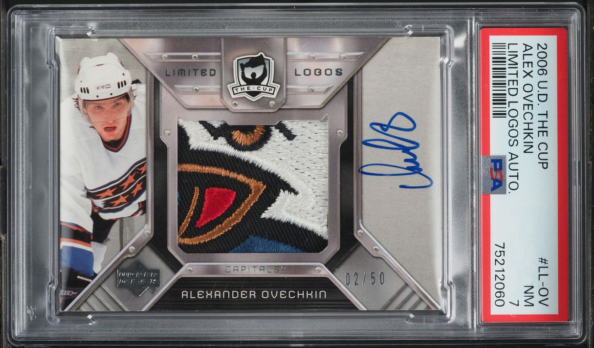 2006 Upper Deck The Cup Limited Logos Alex Ovechkin PATCH AUTO /50 #LL ...